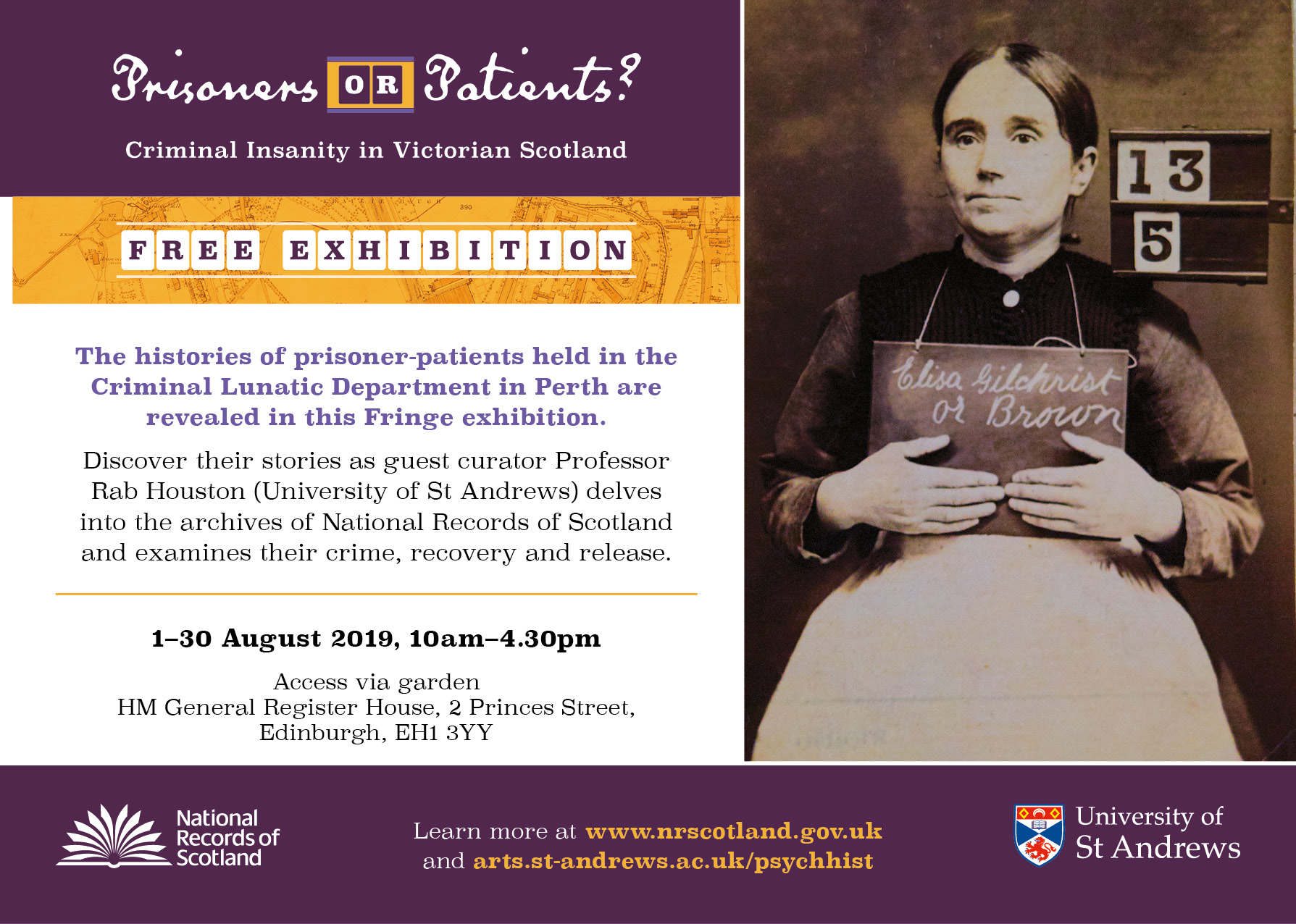 Fringe Festival Exhibition – ‘Prisoners or Patients? Criminal Insanity ...