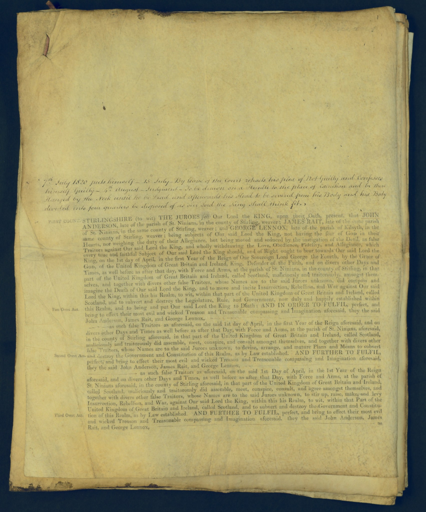 The “Radical Rising” of 1820 – Open Book